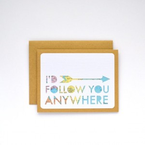 Travel cards say I'll Follow You Anywhere - Honeyfund Blog